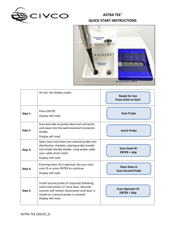 Civco Astra Tee Base Quick Start Instructions | Manualzz