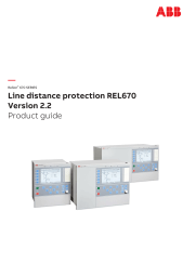 ABB RELION REL670 - Product Manual, Operator's manual, Installation manual