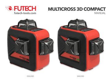 Futech MULTICROSS 3D COMPACT 040.03D Manual | Manualzz