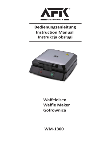 AFK WM-1300 Instruction Manual | Manualzz