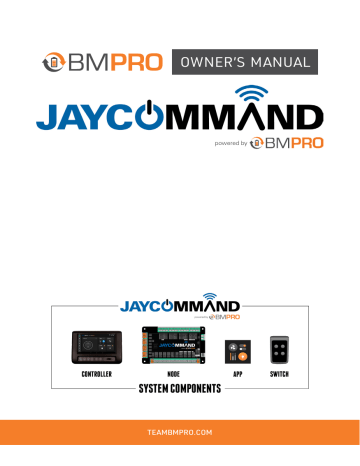 BMPRO JAYCOMMAND Owner's Manual | Manualzz