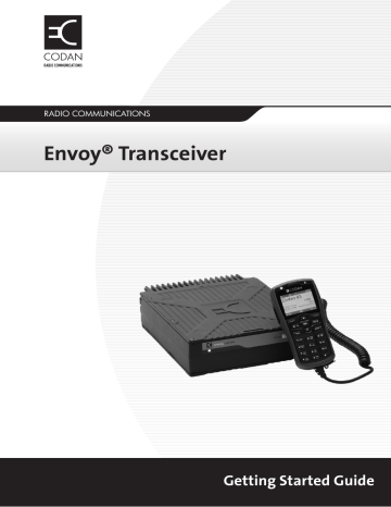 Codan Envoy Getting Started Manual | Manualzz