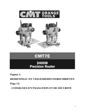 CMT ORANGE TOOLS CMT7E Manual | Manualzz