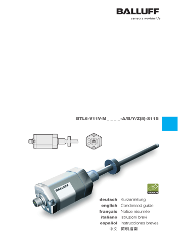 Balluff BTL6-V11V-M Series Condensed Manual | Manualzz