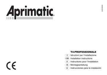 Aprimatic T4 Installation Instructions Manual | Manualzz