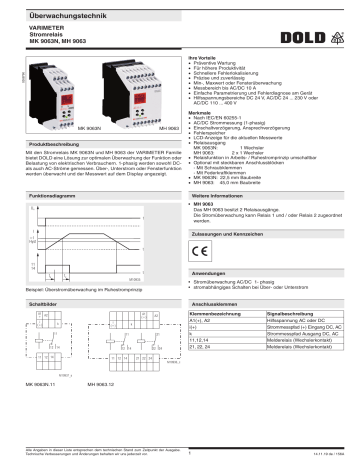 Dold VARIMETER MK 9063N Bedienungsanleitung | Manualzz