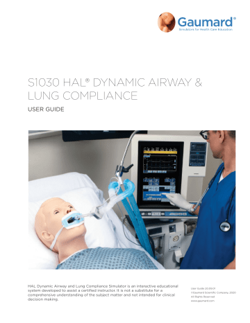 Gaumard HAL S1030 User Manual | Manualzz