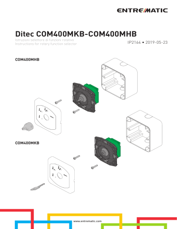 Entrematic Ditec COM400MKB Instructions | Manualzz