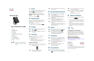 Cisco 3905 IP-telefoon Gebruikershandleiding | Manualzz