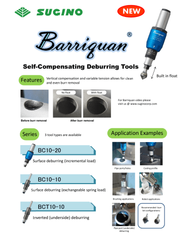 AHB SUGINO Barriquan BC10-20 Instruction Manual | Manualzz