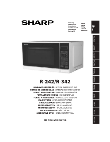 Sharp R-242, R-342 Manual De Instrucciones | Manualzz