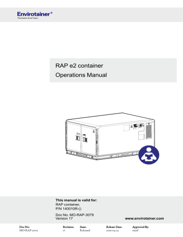 Envirotainer RAP e2 Operation Manual | Manualzz