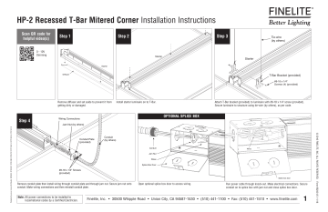 Finelite HP-2 Installation Instructions | Manualzz