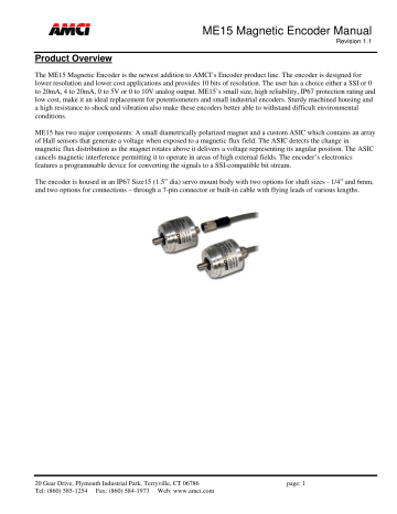 AMCI ME15 Manual | Manualzz