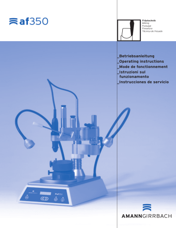 Amann Girrbach af350 Operating Instructions Manual | Manualzz
