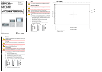 Sutron BT07A Installationsanweisung | Manualzz
