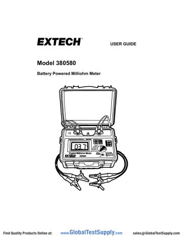 Extech Instruments 380580 User Manual | Manualzz