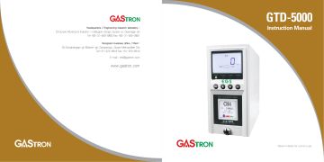 GASTRON GTD-5000 Instruction Manual | Manualzz