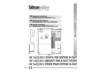 Bitron Video AV 1423/011 Installation Manual | Manualzz