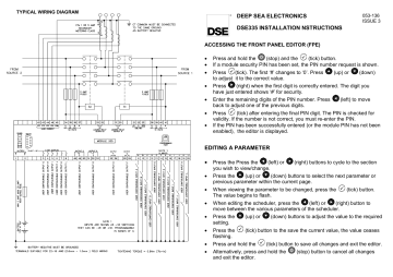 DEEP SEA ELECTRONICS DSE335 Installation Instructions | Manualzz
