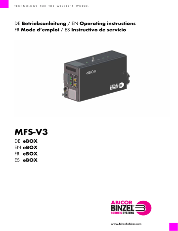 Abicor Binzel eBOX MFS-V3 Operating Instructions Manual | Manualzz