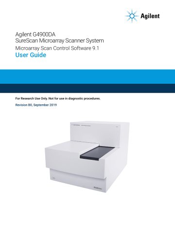 Agilent Technologies SureScan G4900DA User Manual | Manualzz