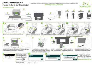 Neopost IX-3 Kurzanleitung Zur Installation | Manualzz