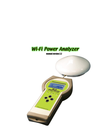 Berkeley Varitronics Systems Wi-Fi Power Analyzer Manual | Manualzz
