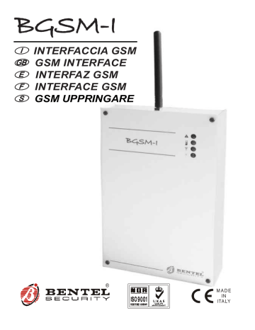 Bentel Security BGSM-I Manual | Manualzz
