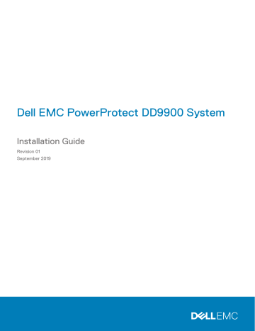 Dell EMC PowerProtect DD9900 Installation Manual | Manualzz