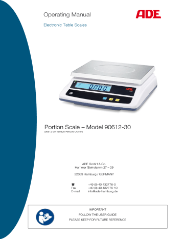 ADE 2311, 90612-30 Operating Manual | Manualzz