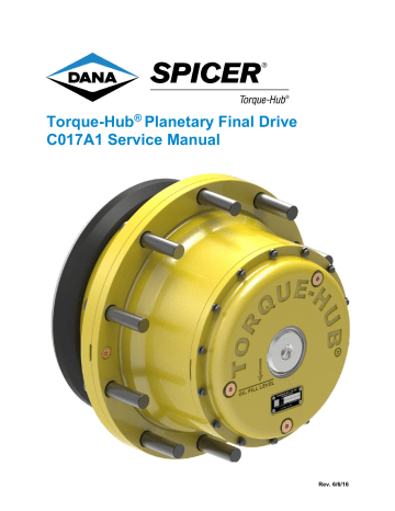 DANA Spicer Torque-Hub C017A1 Service Manual | Manualzz