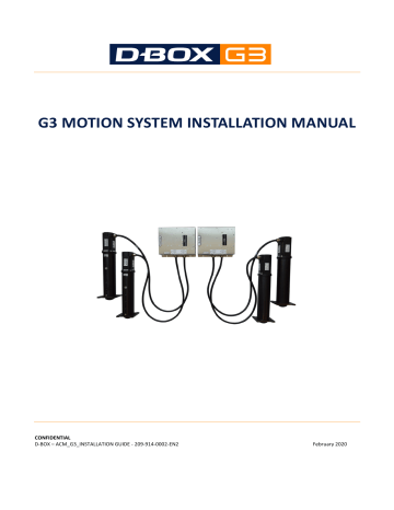 D-Box G3 Installation Manual | Manualzz