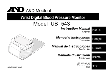 A&D UB-543 Instruction Manual | Manualzz