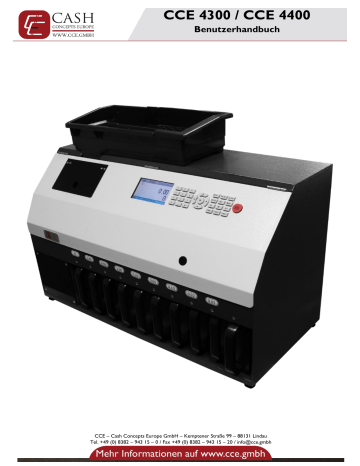 CASH CONCEPTS CCE 4300, CCE 4400 User Manual | Manualzz