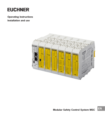 EUCHNER MSC Operating Instructions, Installation And Use | Manualzz