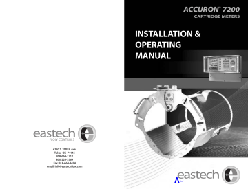 EaseTech ACCURON 7200 Series Installation & Operating Manual | Manualzz