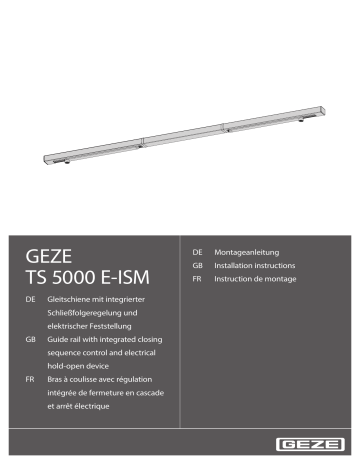 GEZE TS 5000 E-ISM Installation Instructions Manual | Manualzz