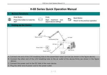 BMC H-80 Series Quick Operation Manual | Manualzz