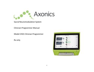 Axonics SNM System 2501 Manual | Manualzz
