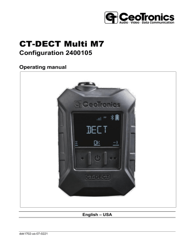 CeoTronics 2400105 Operating Manual | Manualzz