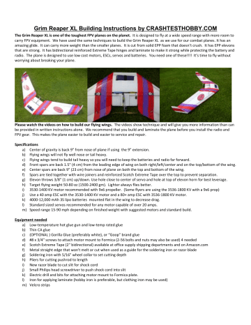 Crash Test Hobby Grim Reaper XL Building Instructions | Manualzz