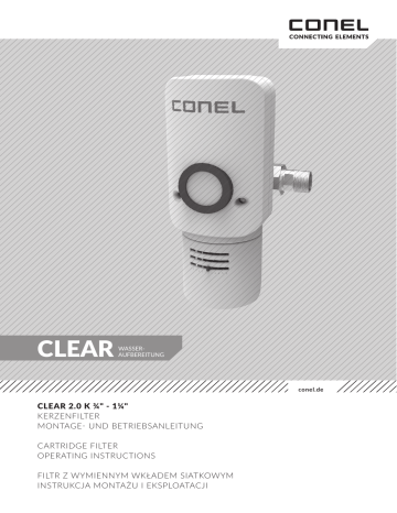 Conel CLEAR 2.0 K 1 Operating Instructions Manual | Manualzz