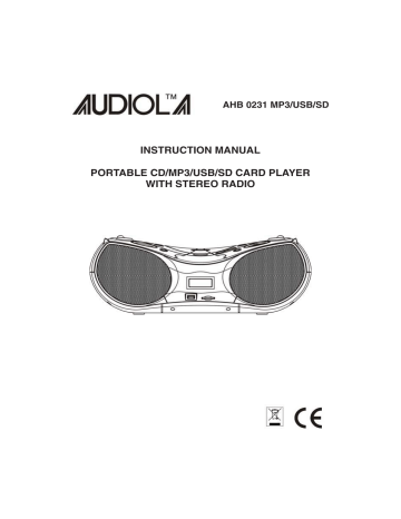 Audiola AHB 0231 Instruction Manual | Manualzz