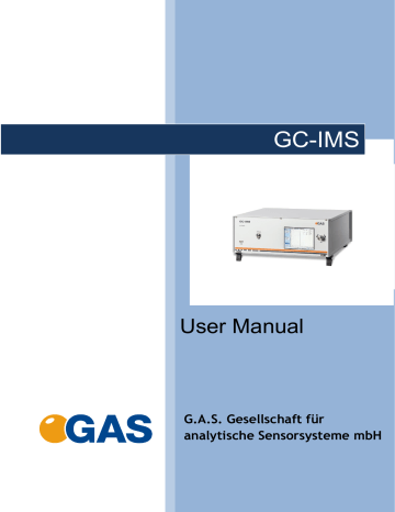 Notation for dialogs, elements and references. GAS GC-IMS | Manualzz