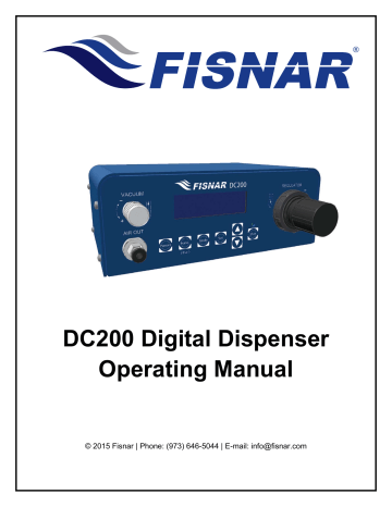 FISNAR DC200 Operating Manual | Manualzz