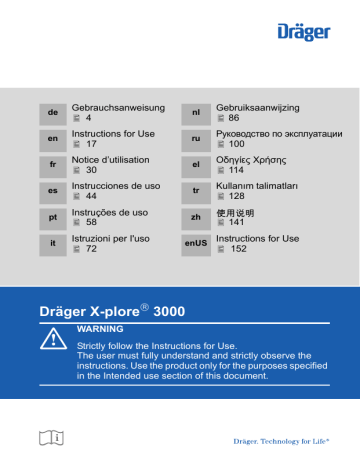 Dräger X-plore 3500 Instructions For Use Manual | Manualzz