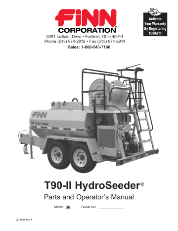 Finn T90-II HydroSeeder Parts And Operator's Manual | Manualzz