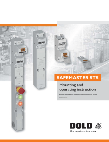 DOLD SAFEMASTER STS Mounting And Operating Instruction | Manualzz