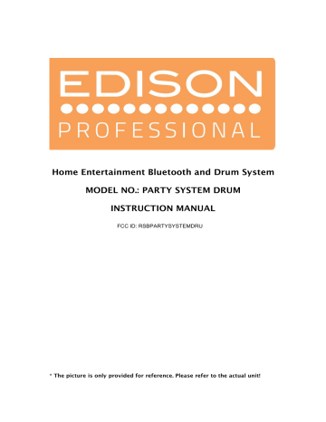 EDISON Professional Party System Drum Instruction Manual | Manualzz